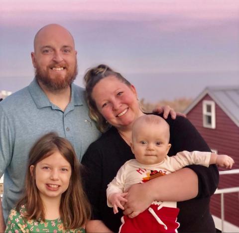 Rob and Ari Bowman with Hannah and Ollie