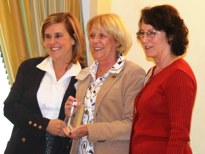 Receiving her award as the 2018 Fundraising Executive of the Year, Judy ...