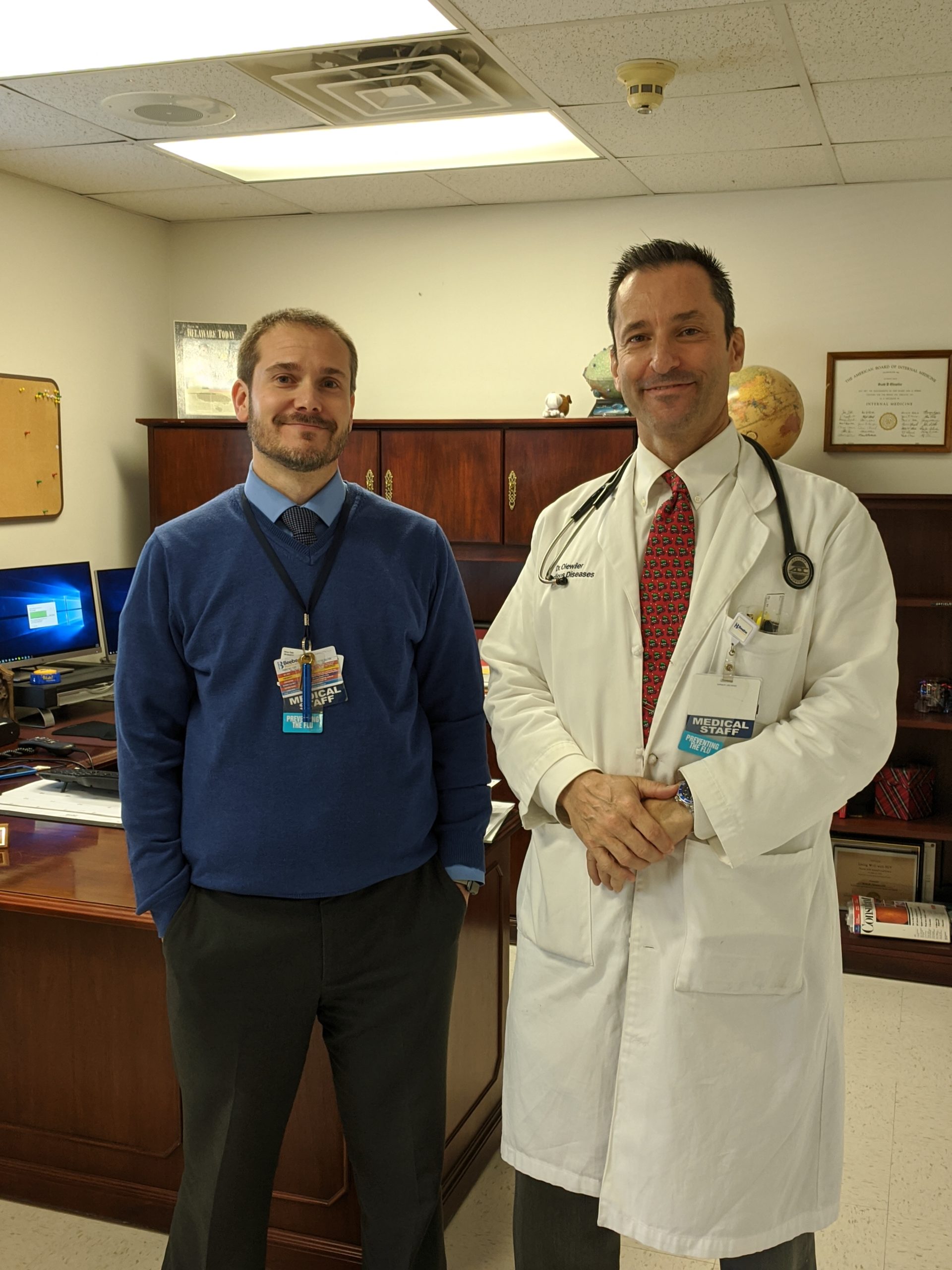 Thanks to Dr. Bill Chasanov (left) and Dr. Scott Olweiler (right) for ...